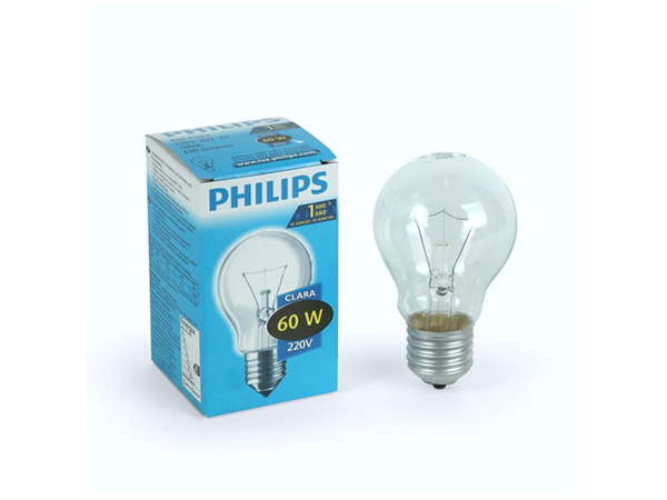 FOCO INCANDESCENTE ANTIGUO 60W "PHILLIPS" – Ferropolis PERU
