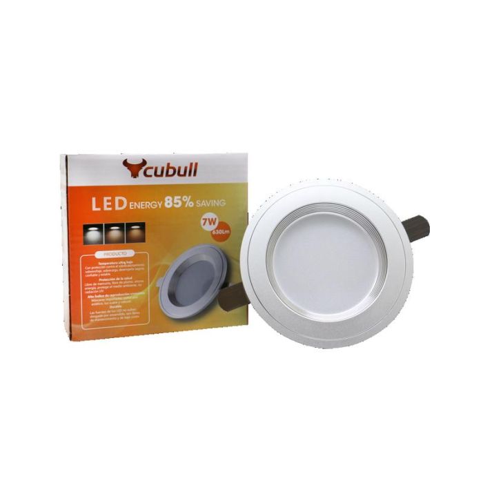 EQUIPO LED SPOT LIGHT 7W PLATEADO LUZ CALIDA – Ferropolis PERU