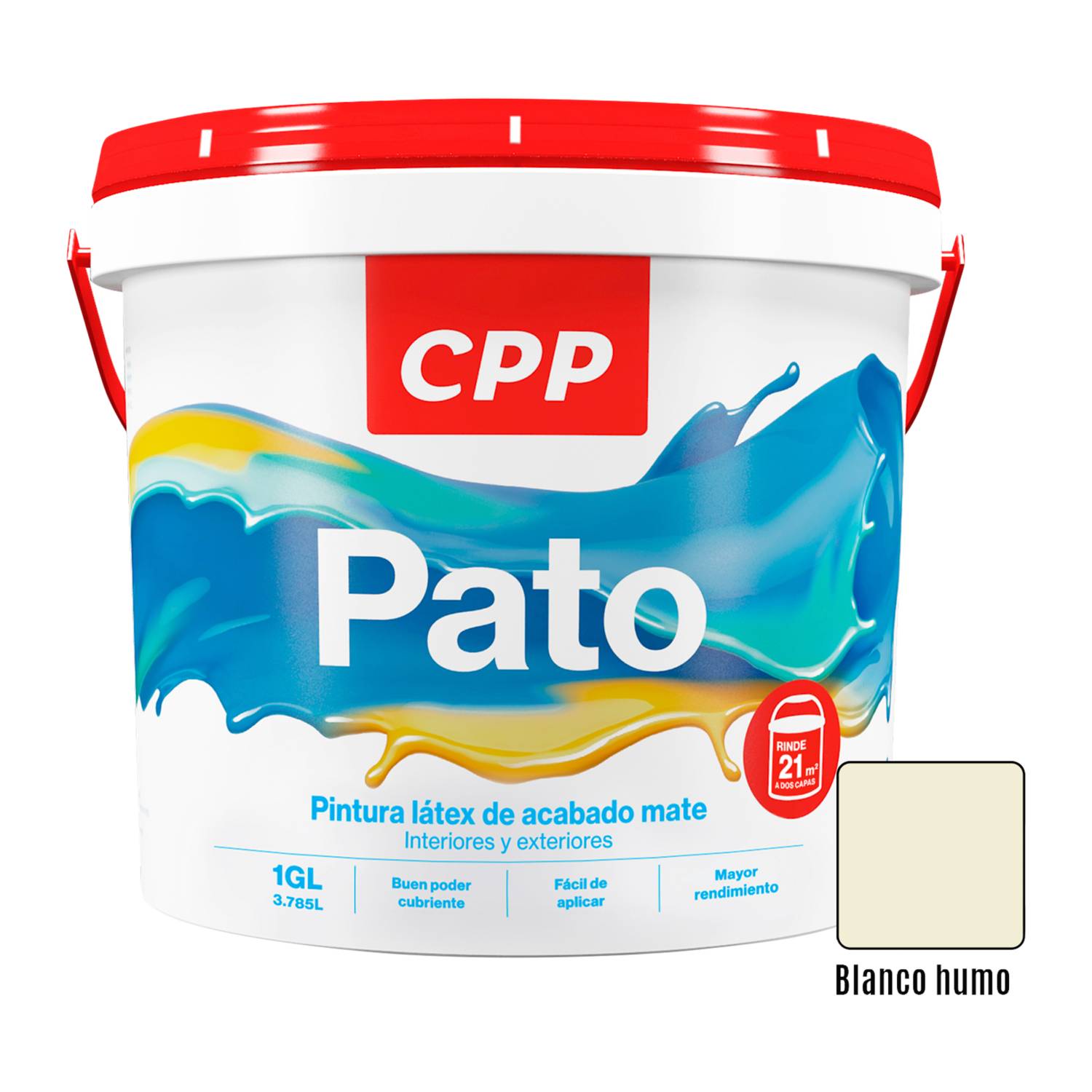 PINTURA LATEX BLANCO HUMO (1GL) "PATO CPP" – Ferropolis PERU