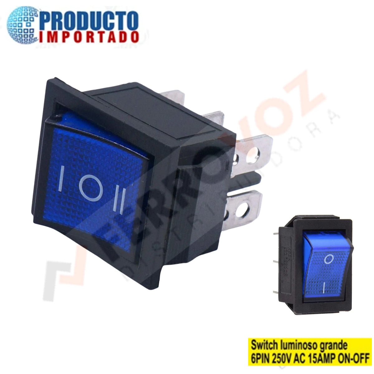 INTERRUPTOR SWITCH 6 PINES SOLDADORA 20A - 15A – Ferropolis PERU