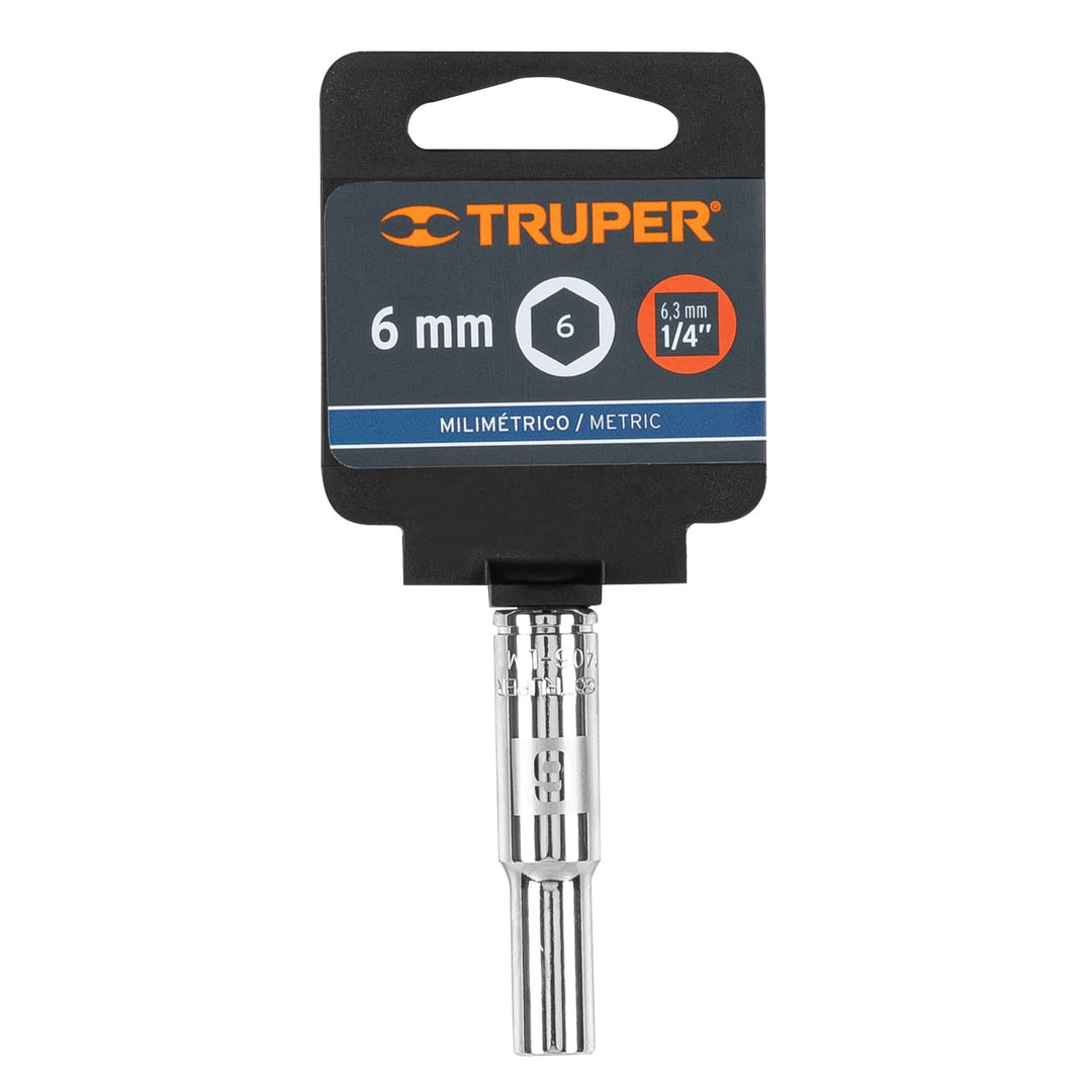 DADO TUBULAR HEXAGONAL 1/4"x 6MM "TRUPER" – Ferropolis PERU