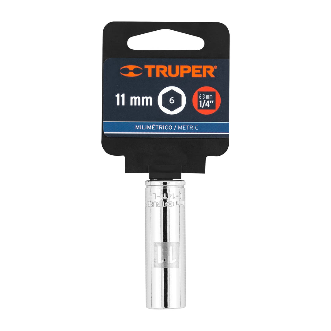 DADO TUBULAR HEXAGONAL 1/4"x 11MM "TRUPER" – Ferropolis PERU