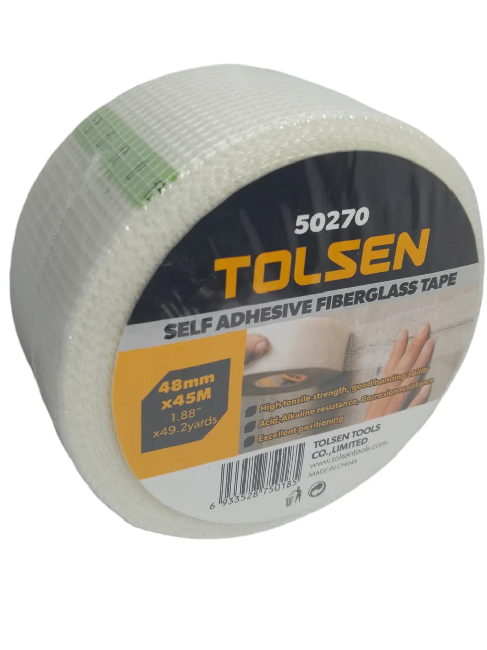 CINTA MALLA DRYWALL 48 mm x 45 mt " TOLSEN " – Ferropolis PERU