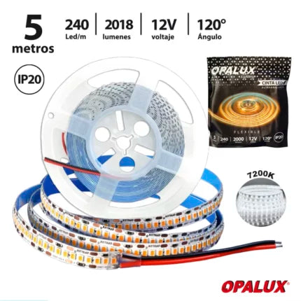 CINTA LED 7000K LED2835 "OPALUX" LUZ BLANCA 5M – Ferropolis PERU