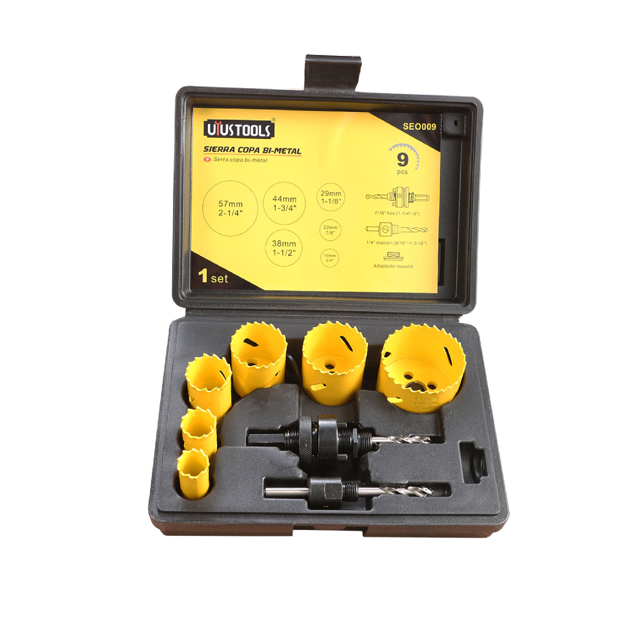 SIERRA COPA BI-METAL SET ( x 9 pcs ) "UYUSTOOLS" – Ferropolis PERU