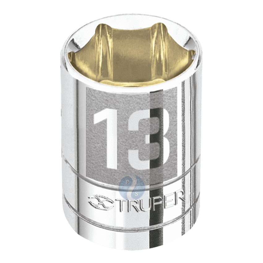 DADO TUBULAR HEXAGONAL ENCASTRE 3/8 "13mm" TRUPER – Ferropolis PERU