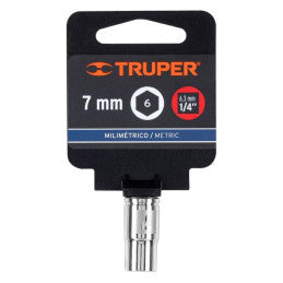 DADO HEXAGONAL ENCASTRE 1/4 X 7 mm "TRUPER" – Ferropolis PERU