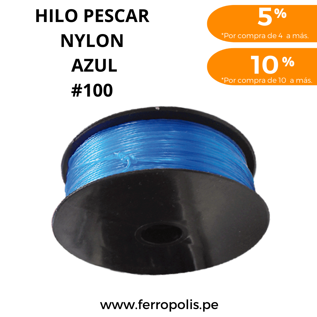 HILO PESCAR NYLON AZUL #100 "WOLFOX" – Ferropolis PERU