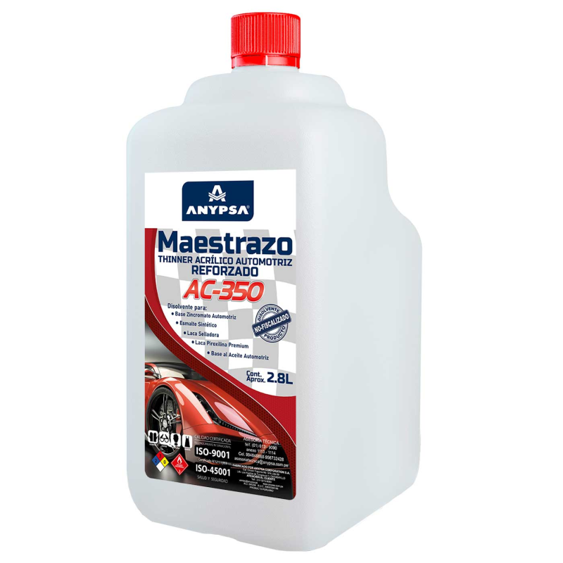 THINNER ACRILICO REFORZADO AUTOMOTRIZ 2.8 LITRO "ANYPSA" – Ferropolis PERU