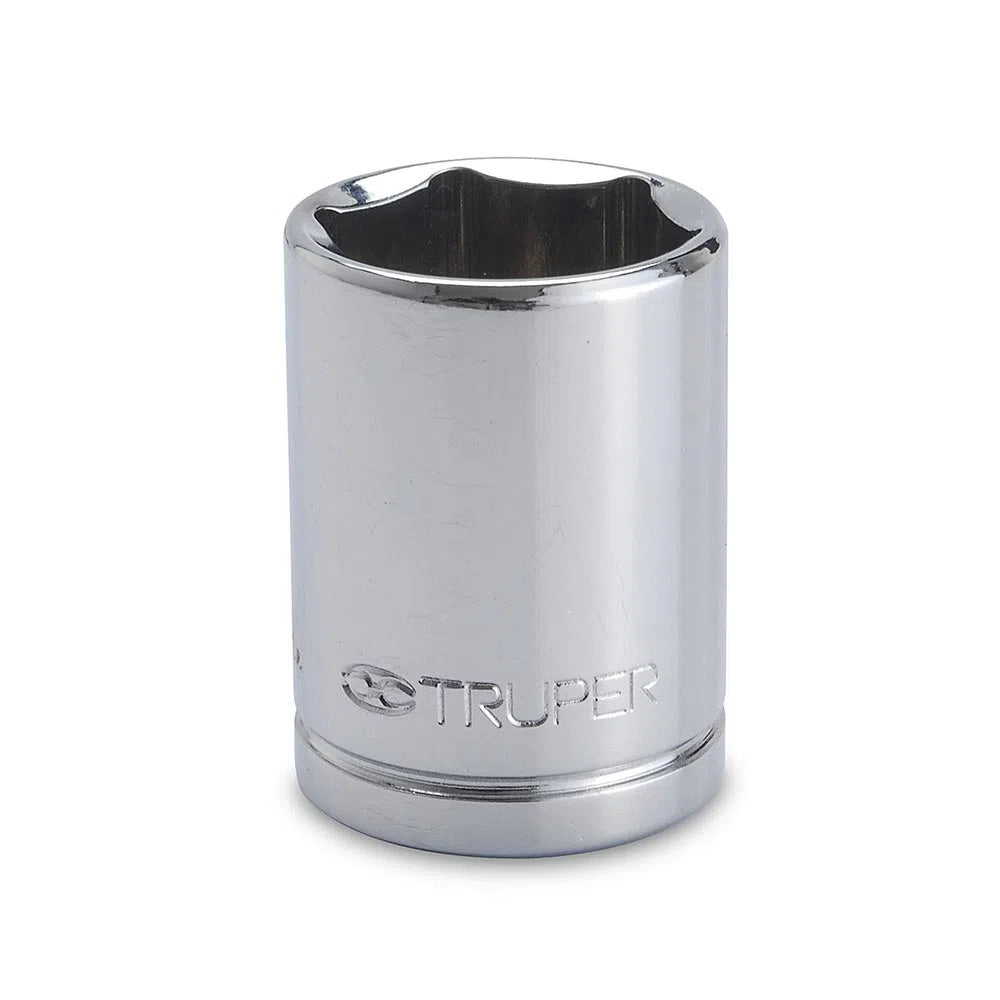 DADO CROMADO HEXAGONAL ENCASTRE 1/2 x 21MM TRUPER – Ferropolis PERU