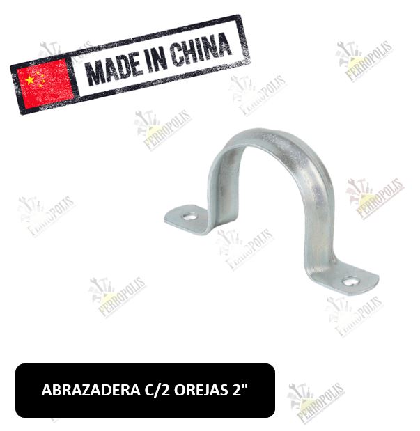 ABRAZADERA C/2 OREJAS 2" INC. TORNILLOS ( X PAR ) – Ferropolis PERU