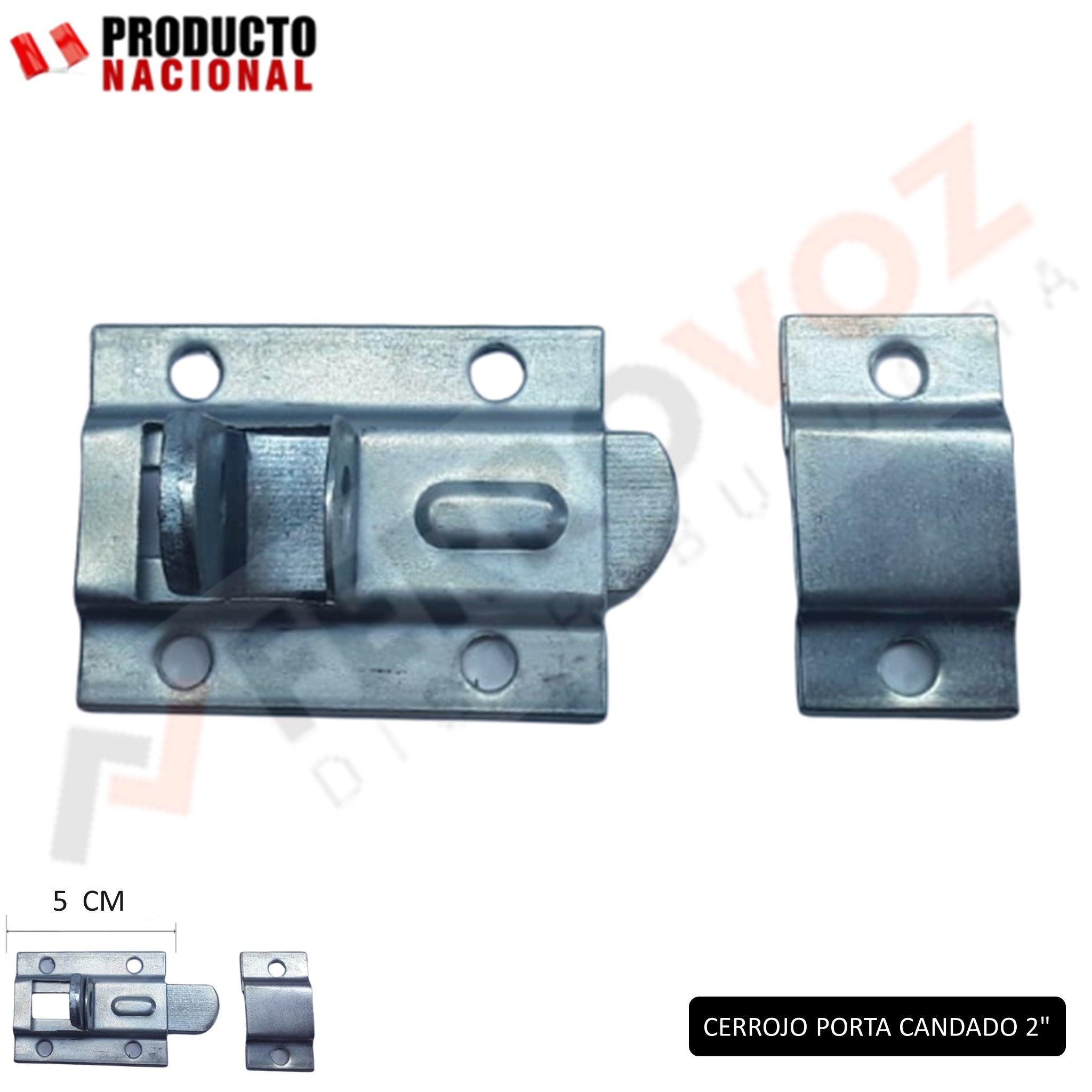 CERROJO PORTA CANDADO 2" PLATEADO INC. TORNILLOS – Ferropolis PERU