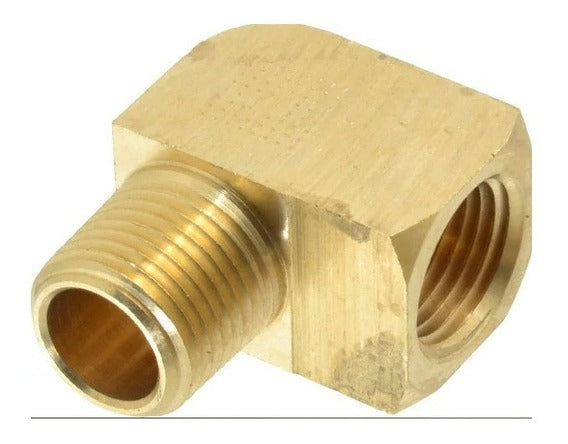 CODO BRONCE HEMBRA 1/4" x 1/4" MACHO "COMERCIAL" – Ferropolis PERU