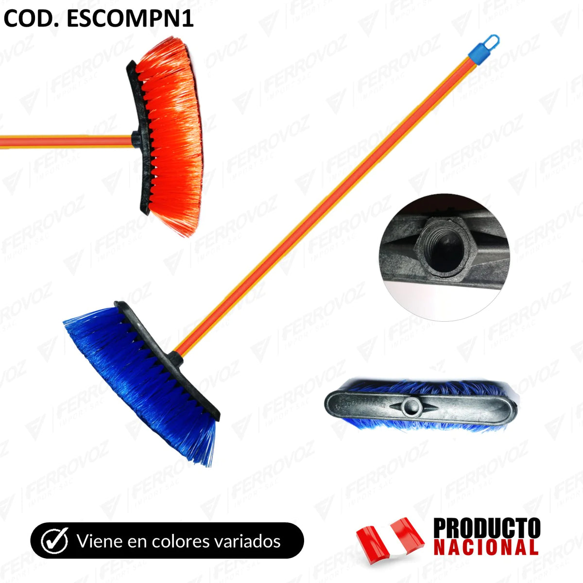 ESCOBA ESCOBON CON PALO MADERA – Ferropolis PERU