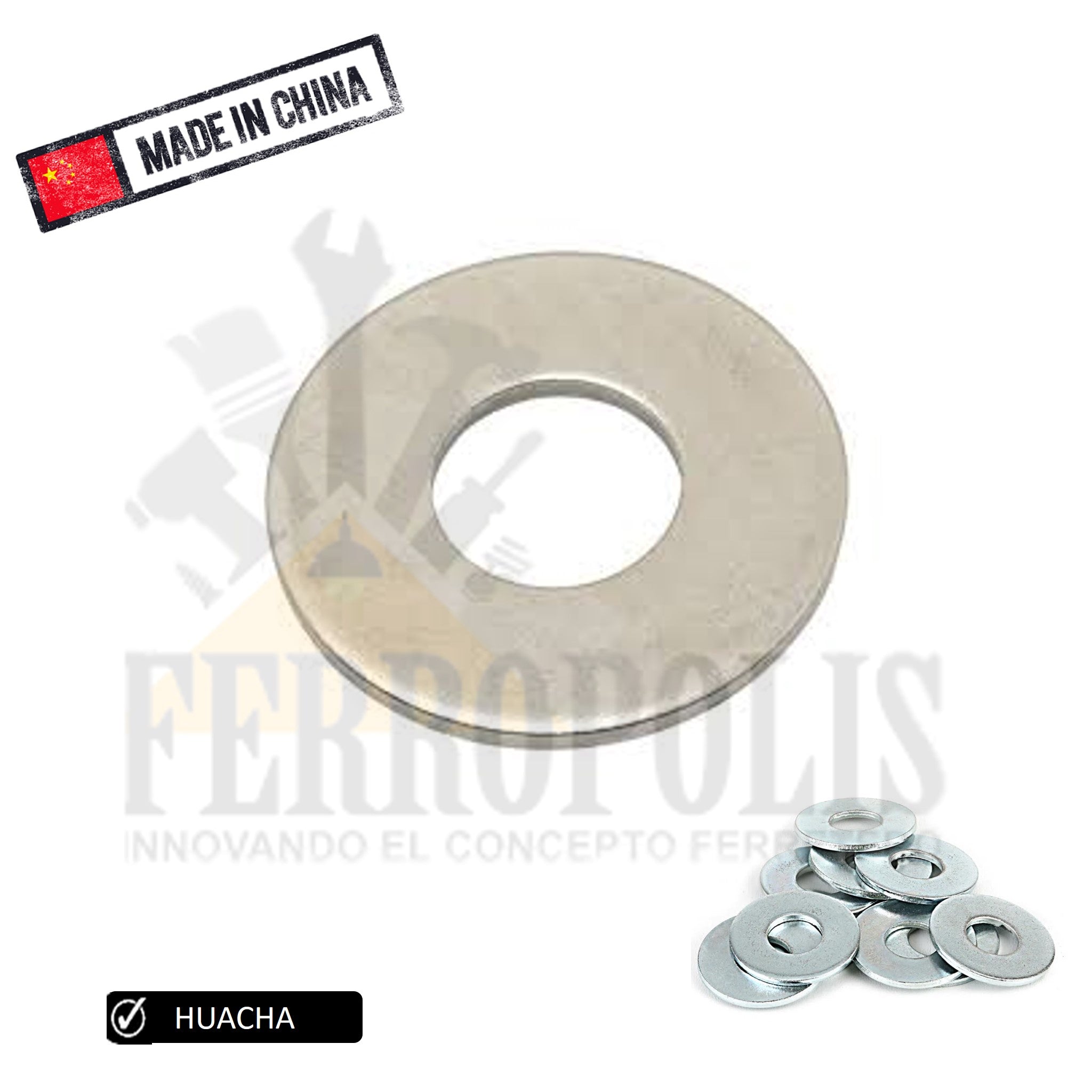 HUACHA PLANA 9/16" (100GR≈3 PCS APROX) – Ferropolis PERU