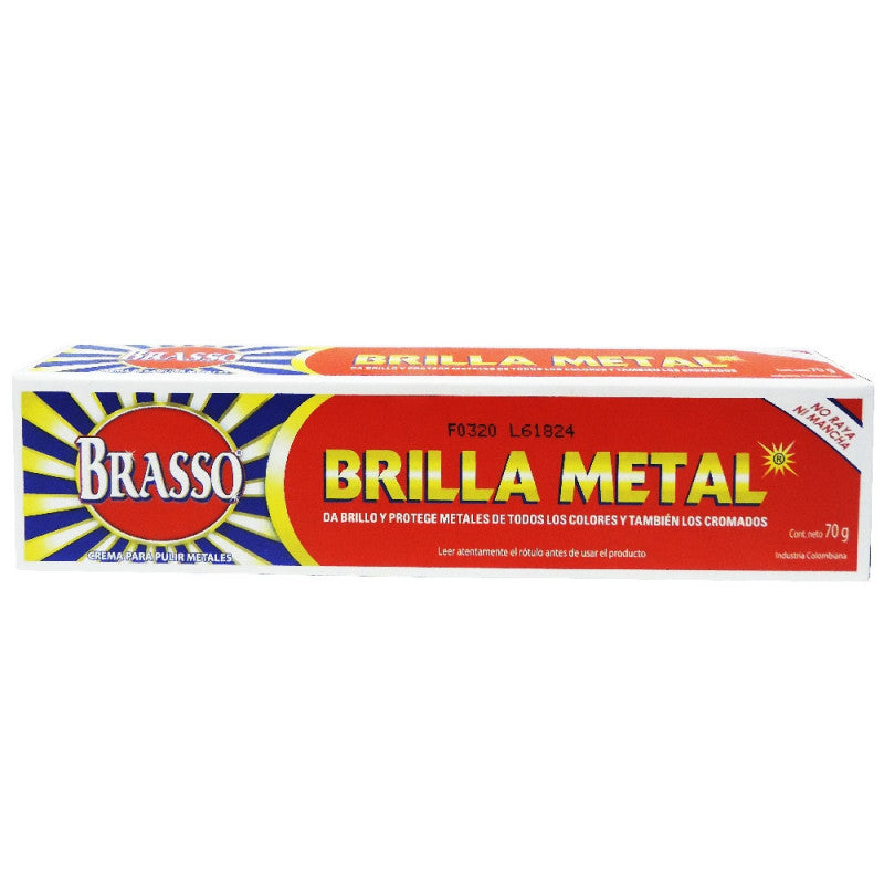 PULIDOR METAL BRILLA METAL " BRASSO "70 gr – Ferropolis PERU